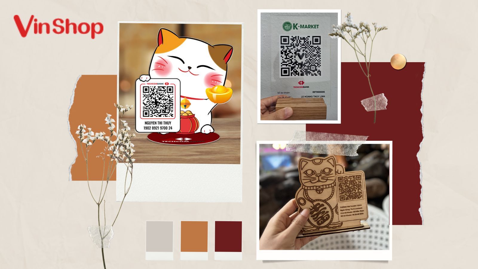 Tổng hợp các mẫu mã QR để bàn đẹp cho tiệm tạp hóa