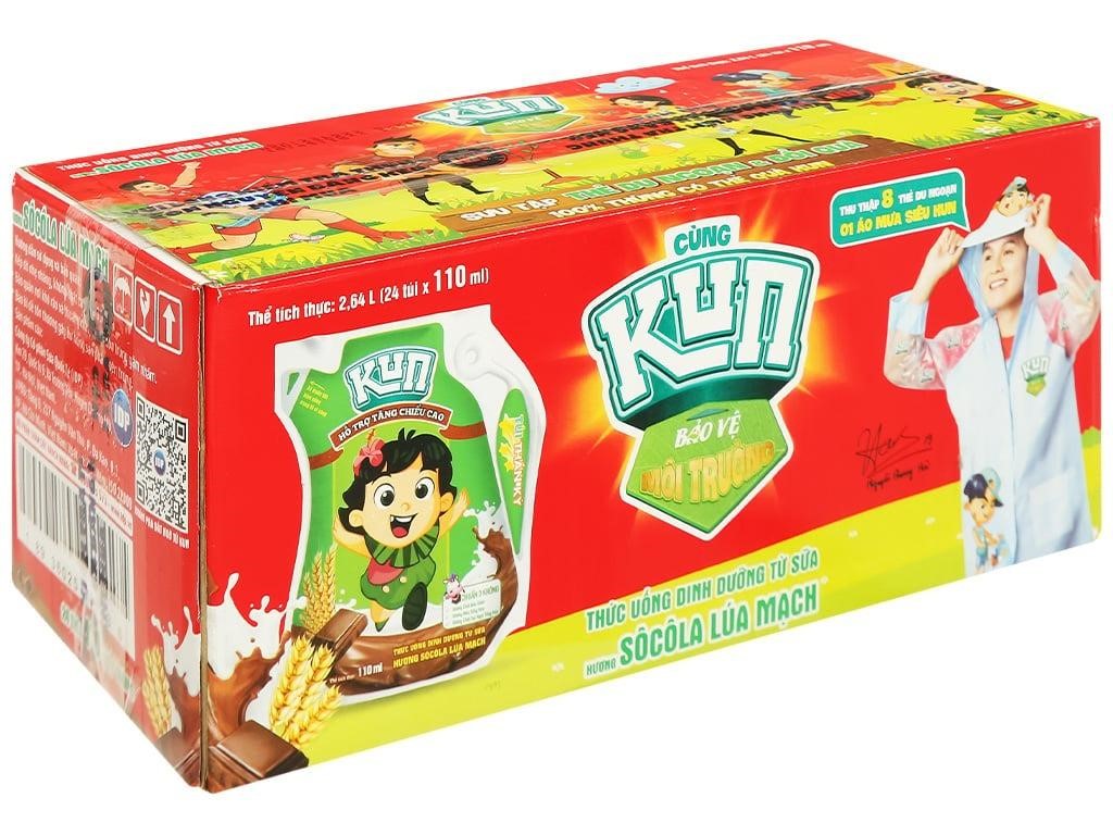 Sữa lúa mạch Kun có bao nhiêu calo? Dành cho trẻ mấy tuổi?