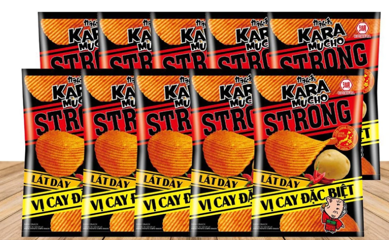 Snack khoai tây KARAMUCHO vị cay đặc biệt bao nhiêu calo?