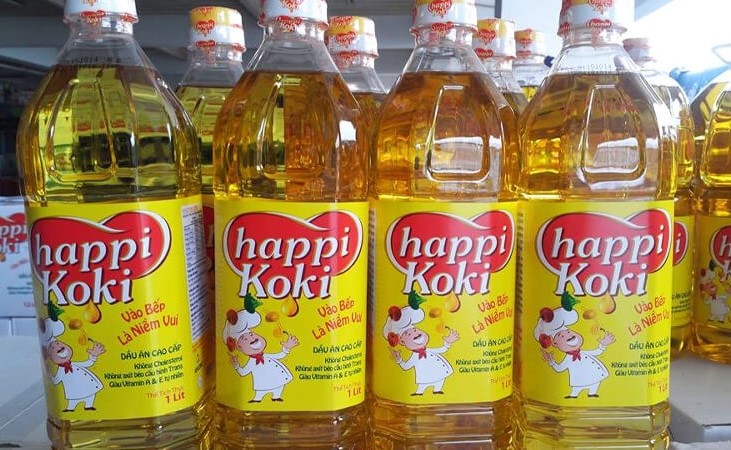 1 can dầu ăn Happy Koki 25kg bao nhiêu tiền?