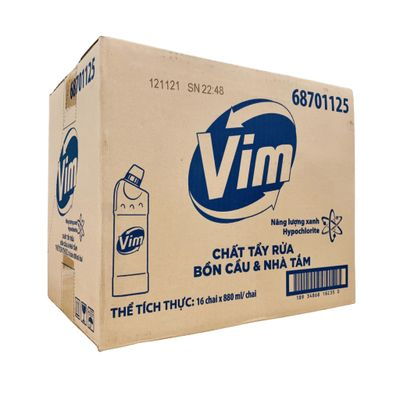 Một thùng 16 chai gel tẩy rửa VIM 880ml có giá bao nhiêu?