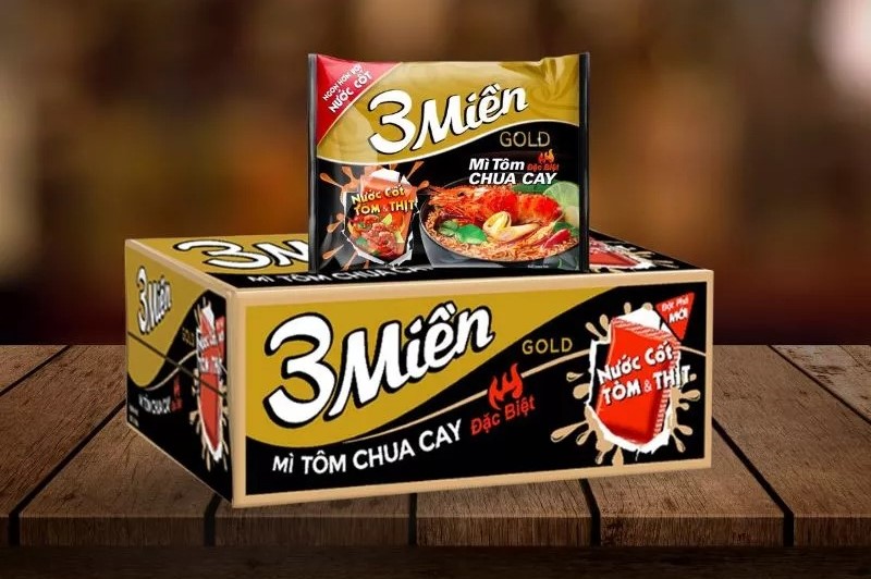 Giá 1 thùng mì 3 MIỀN Gold tôm chua cay đặc biệt gói 75g là bao nhiêu?