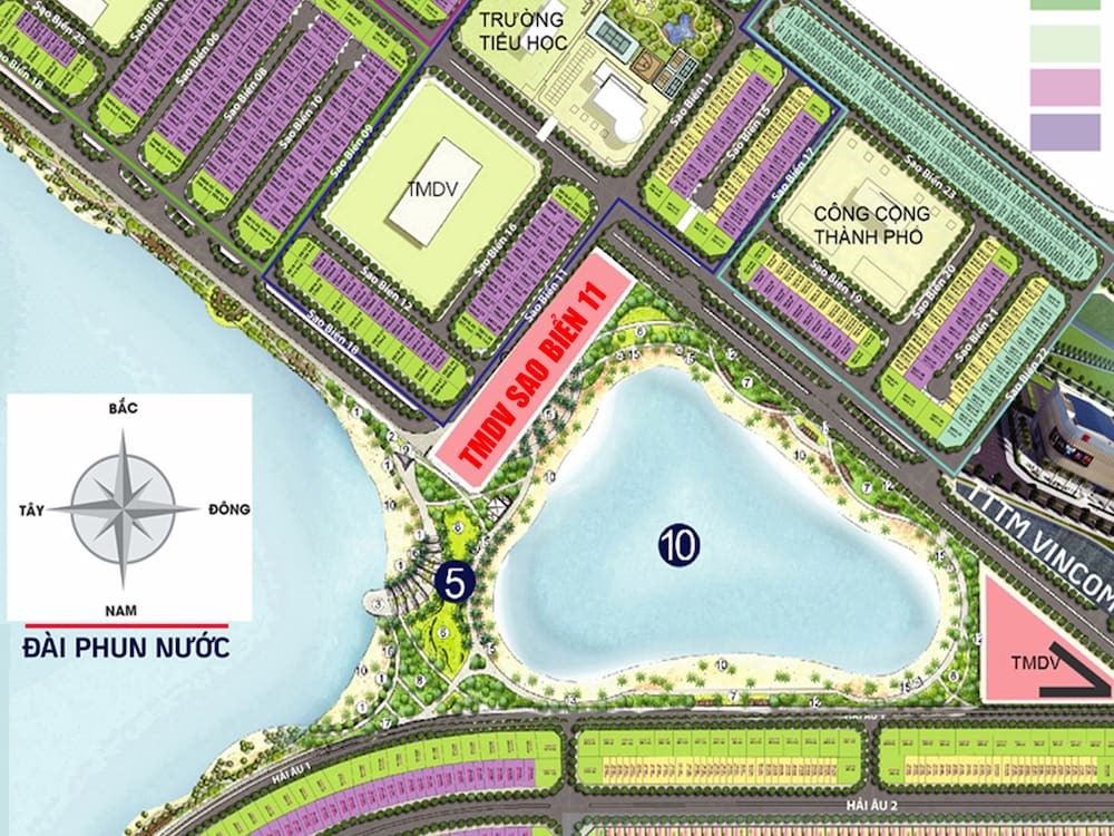 Biệt thự liền kề phân khu Sao Biển Vinhomes Ocean Park 2 diện tích bao nhiêu m2?