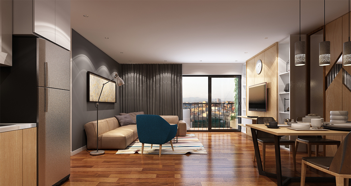 Căn 2PN 3PN chung cư The Pride quận Hà Đông có diện tích bao nhiêu?