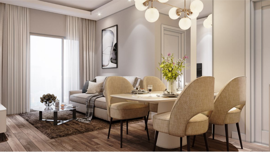 Căn 2PN, 3PN ở chung cư Bình Minh Garden quận Long Biên có diện tích ...