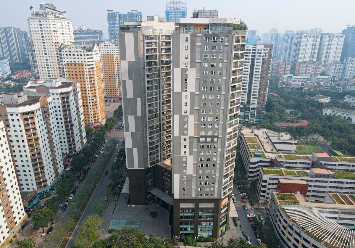 Quy mô và mật độ xây dựng của chung cư Udic Complex quận Cầu Giấy như ...